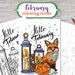 February Planner Cover Printable Coloring Page for Bullet Journal and ...