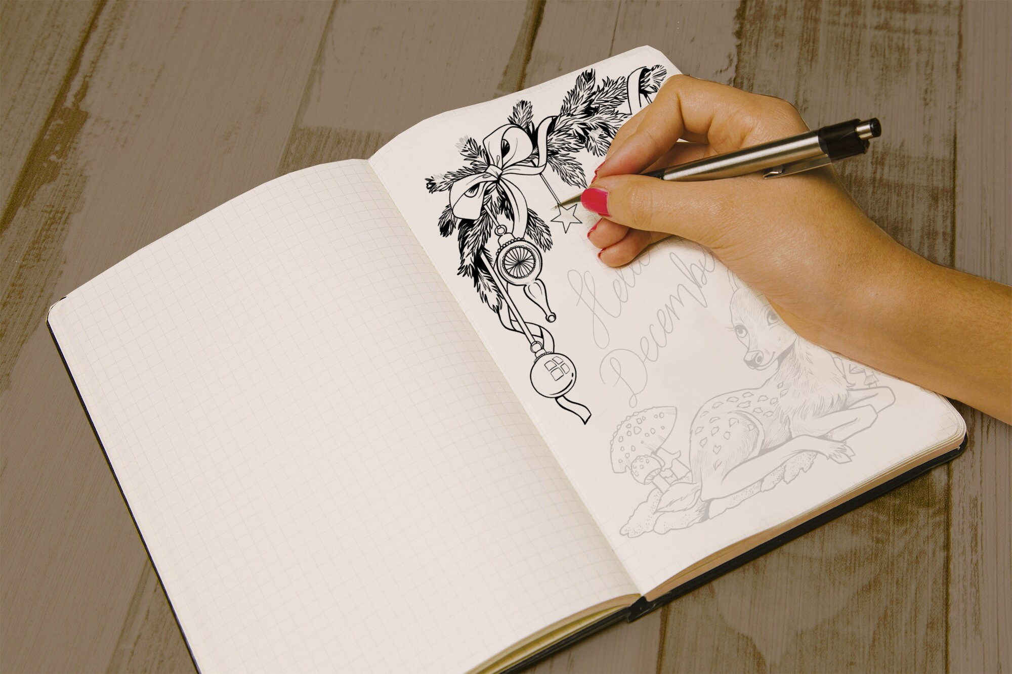 December Cover Month Coloring Page Printable December Cover - Etsy