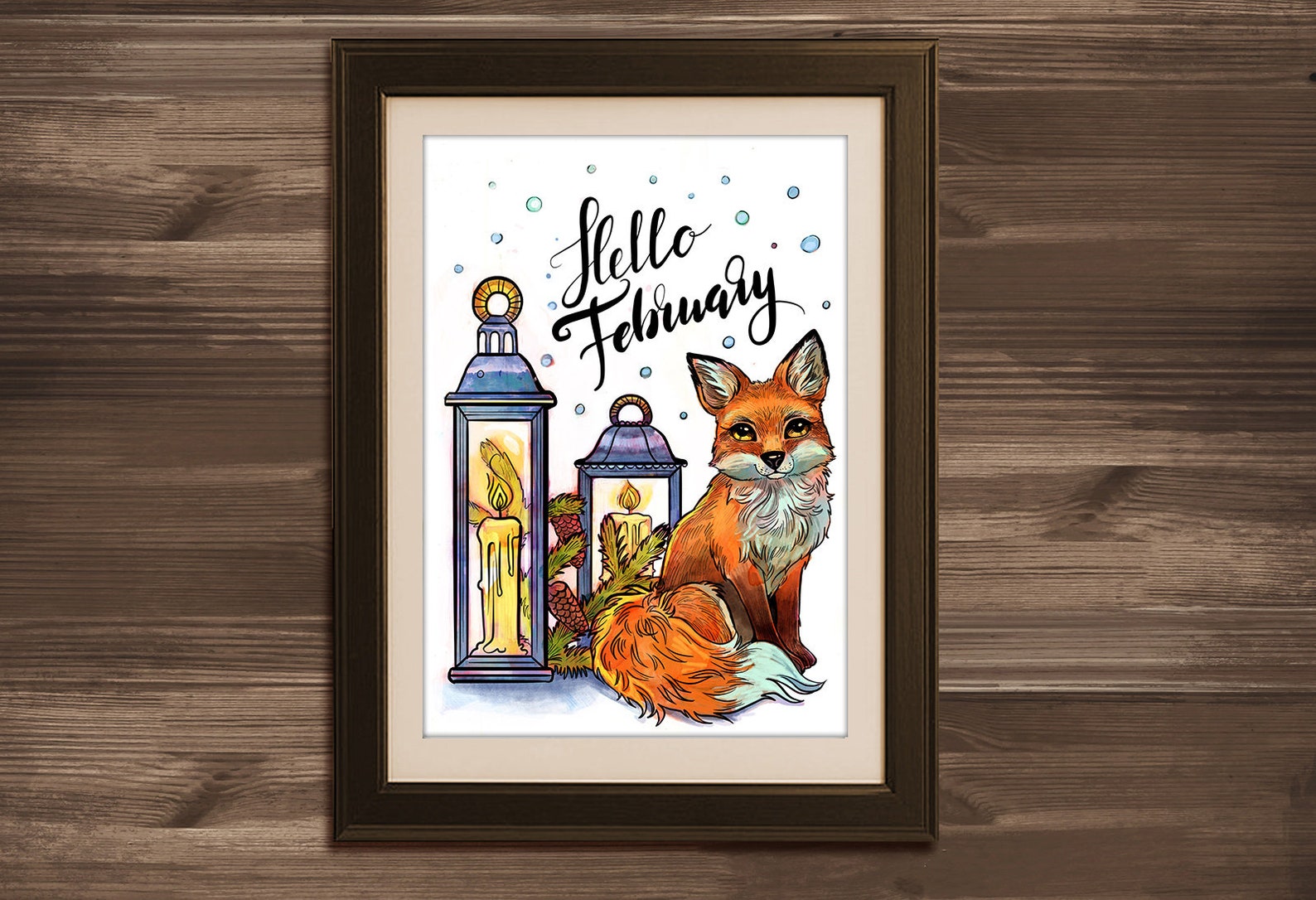 February Planner Cover Printable Coloring Page for Bullet Journal and ...