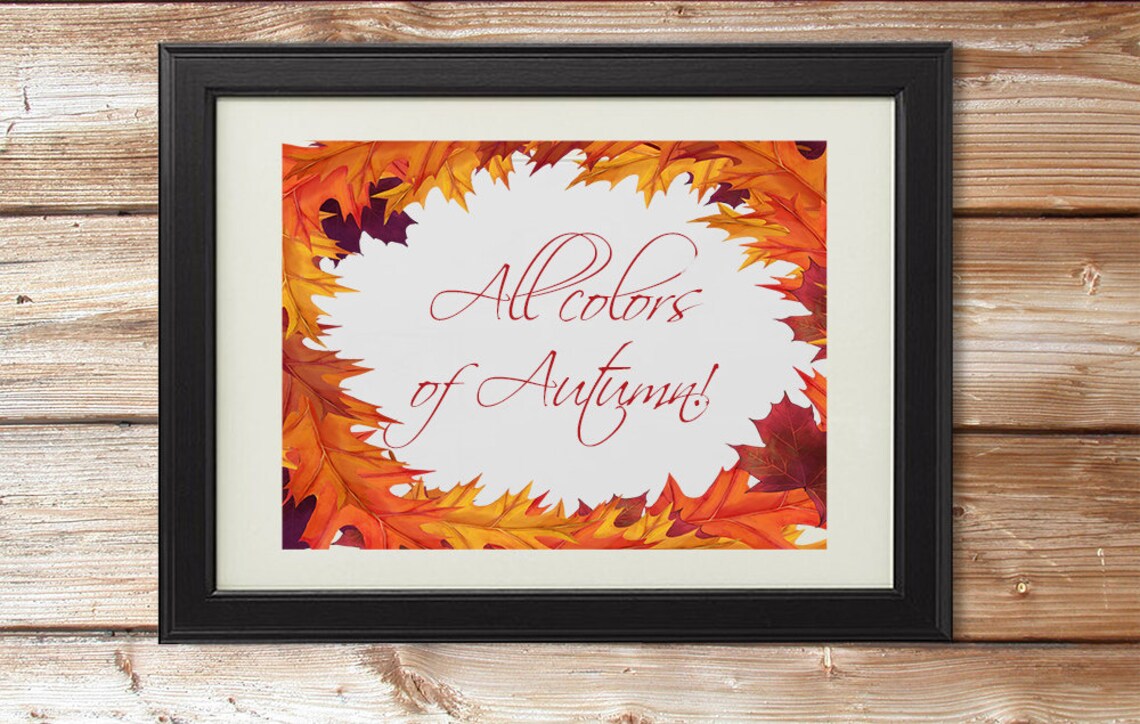 Fall Clipart Bundle Autumn Clipart Bundle Fall Leaves - Etsy