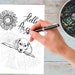 August Cover Print Hello August Print Dog Coloring Page - Etsy