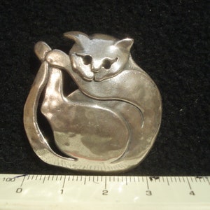 Cat Brooch and Pendant Franz Marc Cat Handmade Jewelry Cute | Etsy