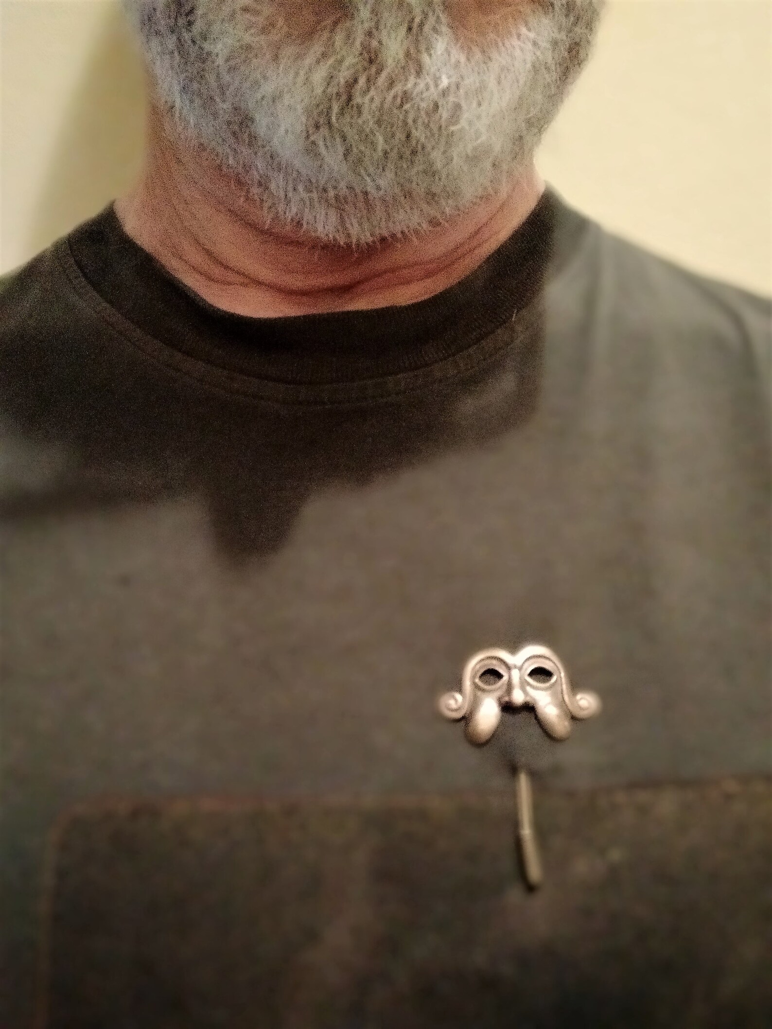 Venetian carnival mask pin Enigmatic metal mask Original | Etsy