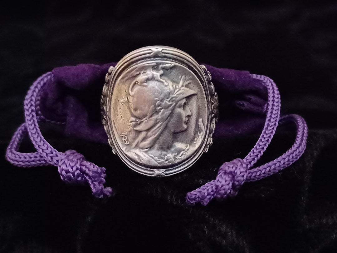 Athena Ring, Custom Greek Goddess Ring, Art Nouveau Minerva Ring ...
