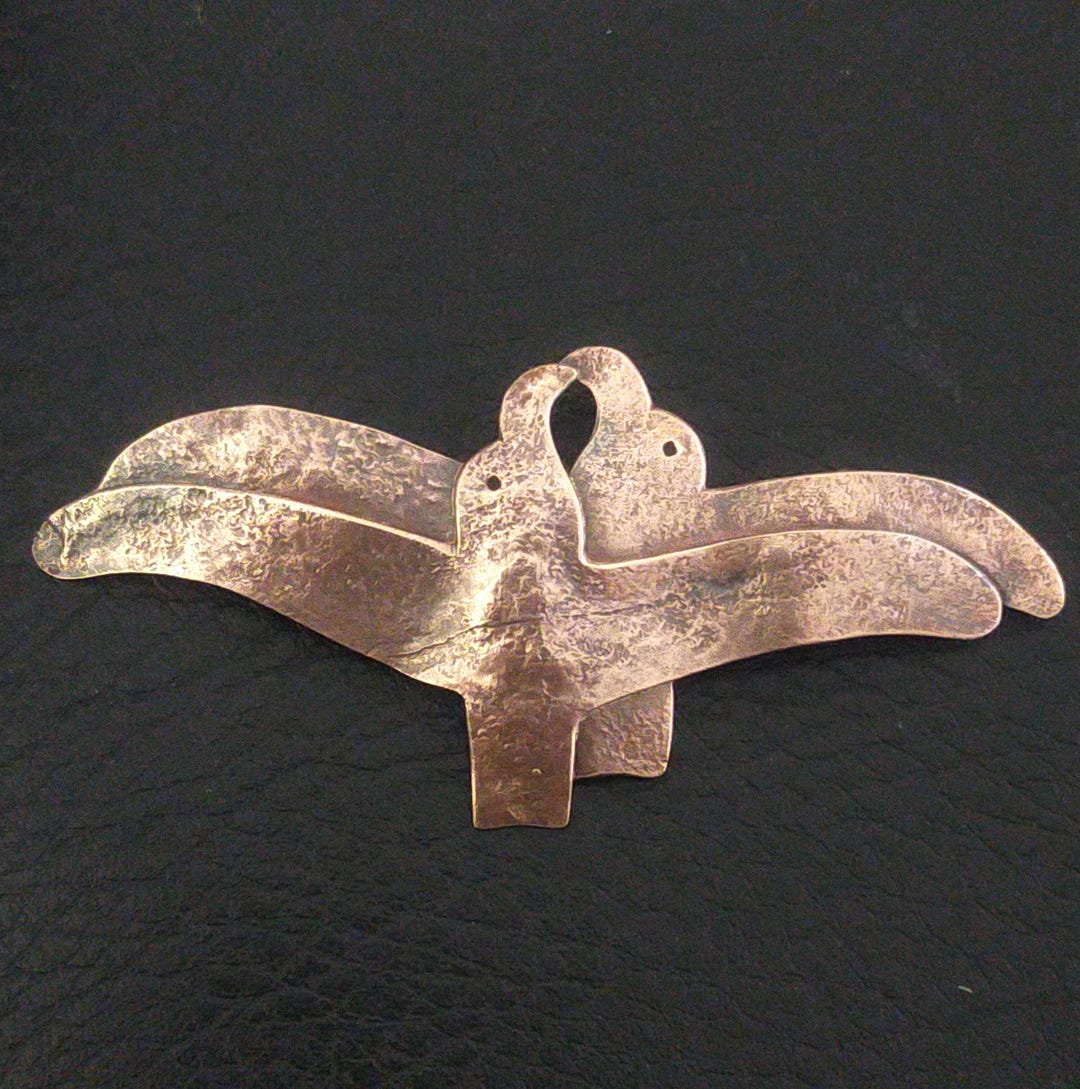 Couple of Birds in Nuptial Flight, Gift for Loving Birds, Gift for Love ...