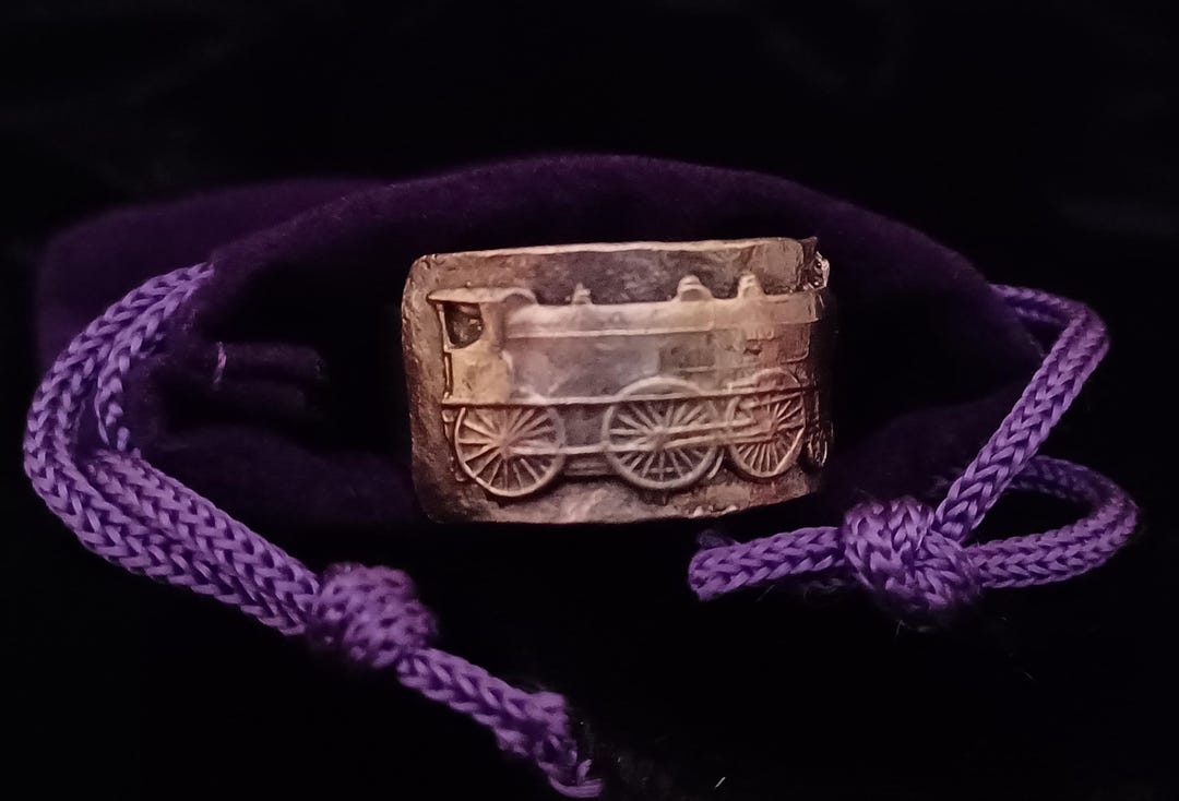 Vintage 1987 Locomotive Ring, Sheldon Train, French Railway Ring ...