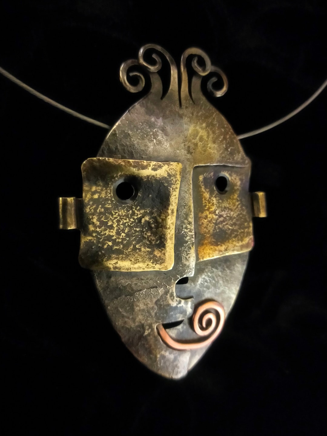 Animist Mask, Cernunnos, Recycled Metal Forging, Faun Labyrinth ...