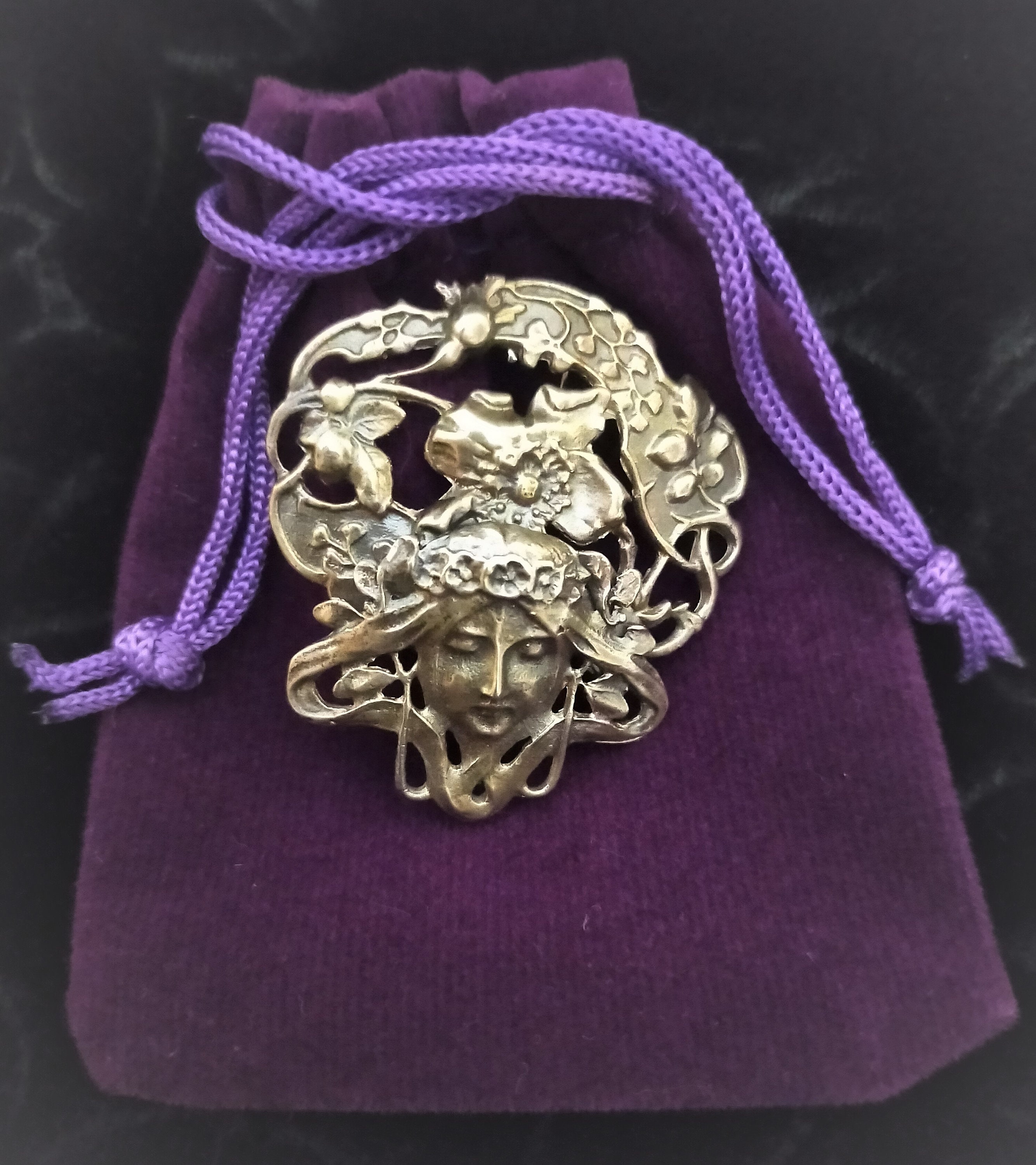 Broche y colgante estilo Art Nouveau, Joyería de hadas, Craigh Na Dun ...