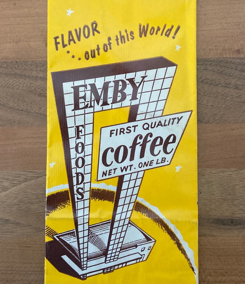 Vintage Coffee Bag (advertising Art) Emby Coffee- San Francisco ...
