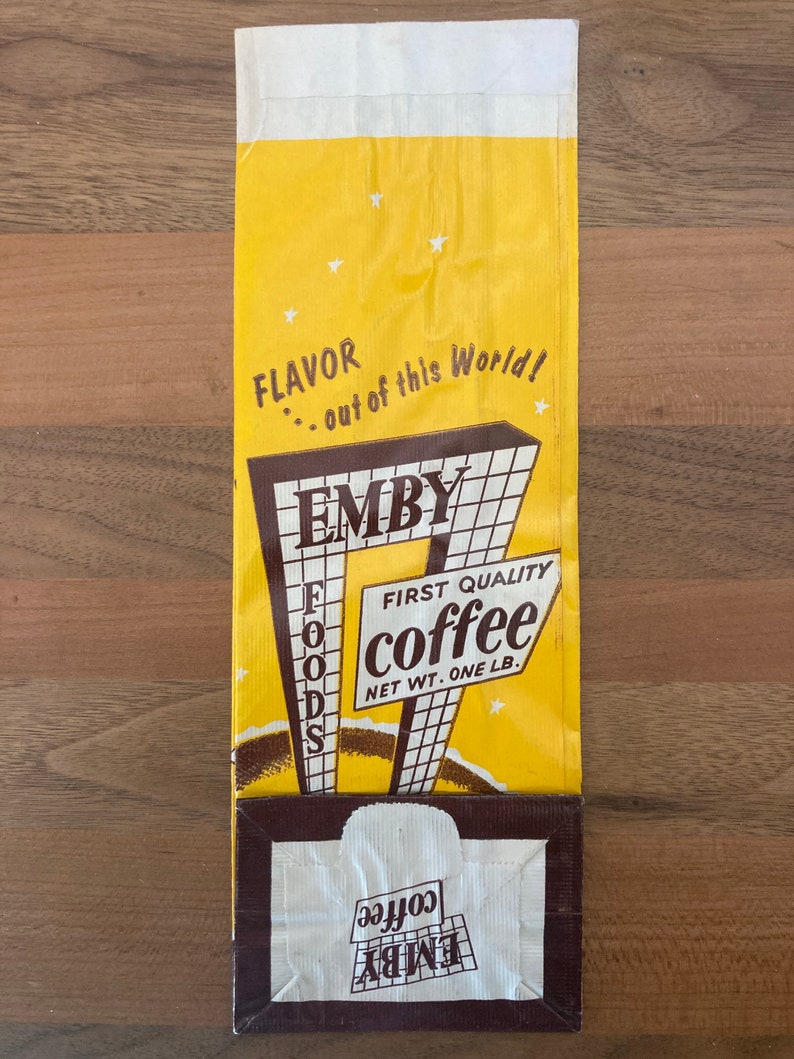 Vintage Coffee Bag (advertising Art) Emby Coffee- San Francisco ...