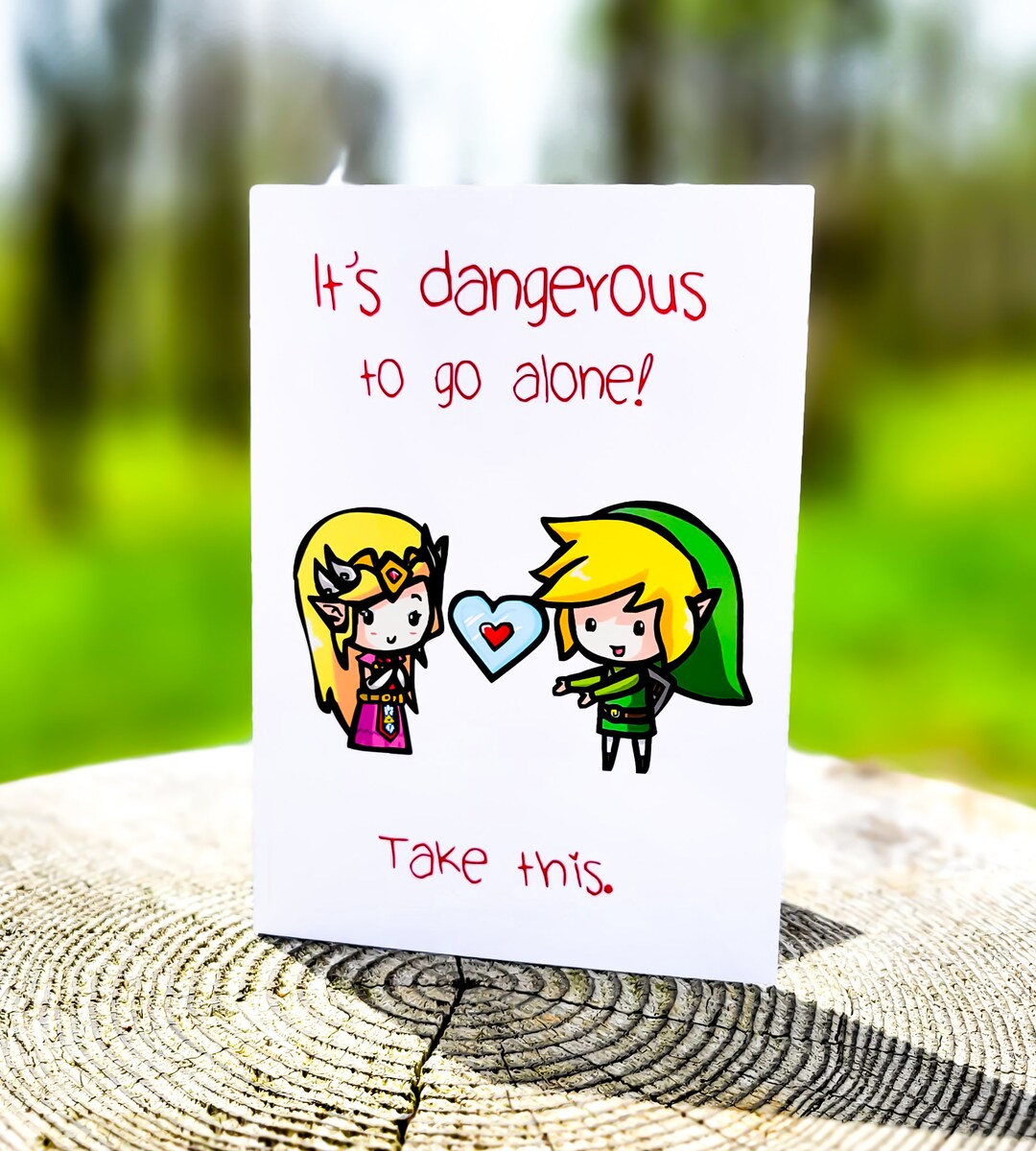 Legend of Zelda Nerdy Boyfriend Girlfriend Greeting Card Nintendo Gamer ...