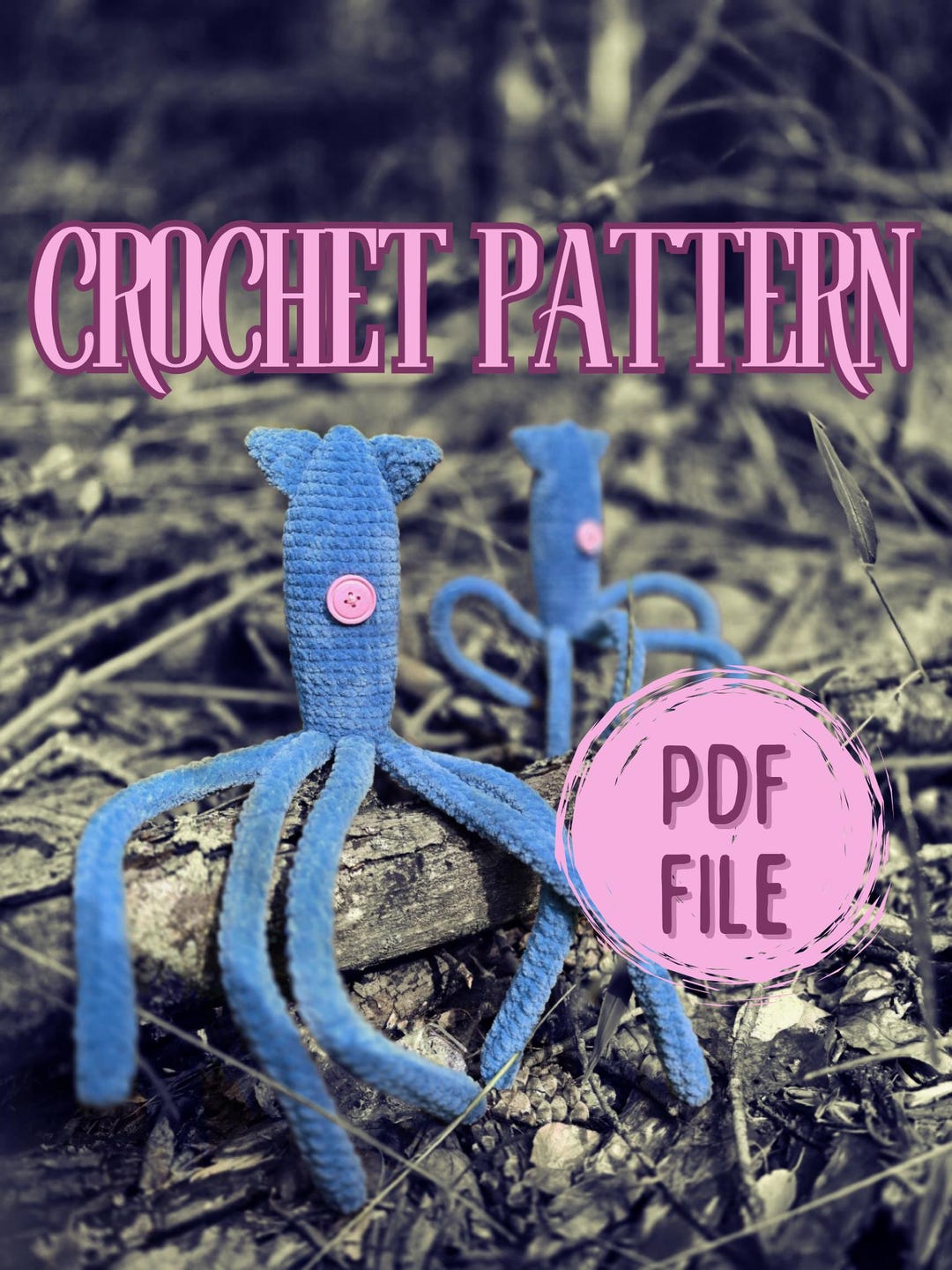 Eldritch Squid Kitty Crochet Pattern PDF - Etsy