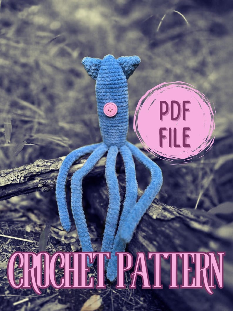 Eldritch Squid Kitty Crochet Pattern PDF - Etsy