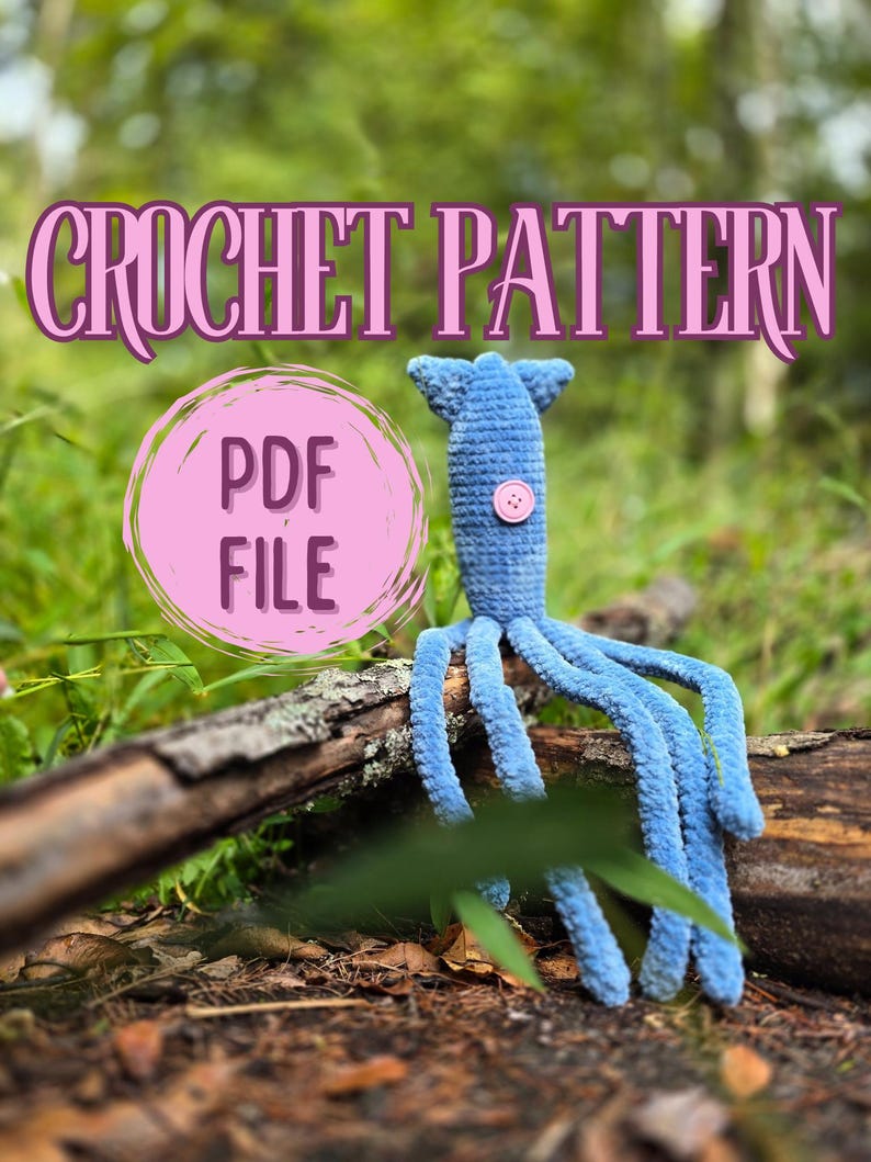 Eldritch Squid Kitty Crochet Pattern PDF - Etsy