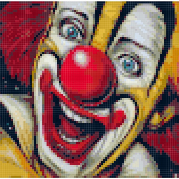 Clown Cross Stitch - Etsy