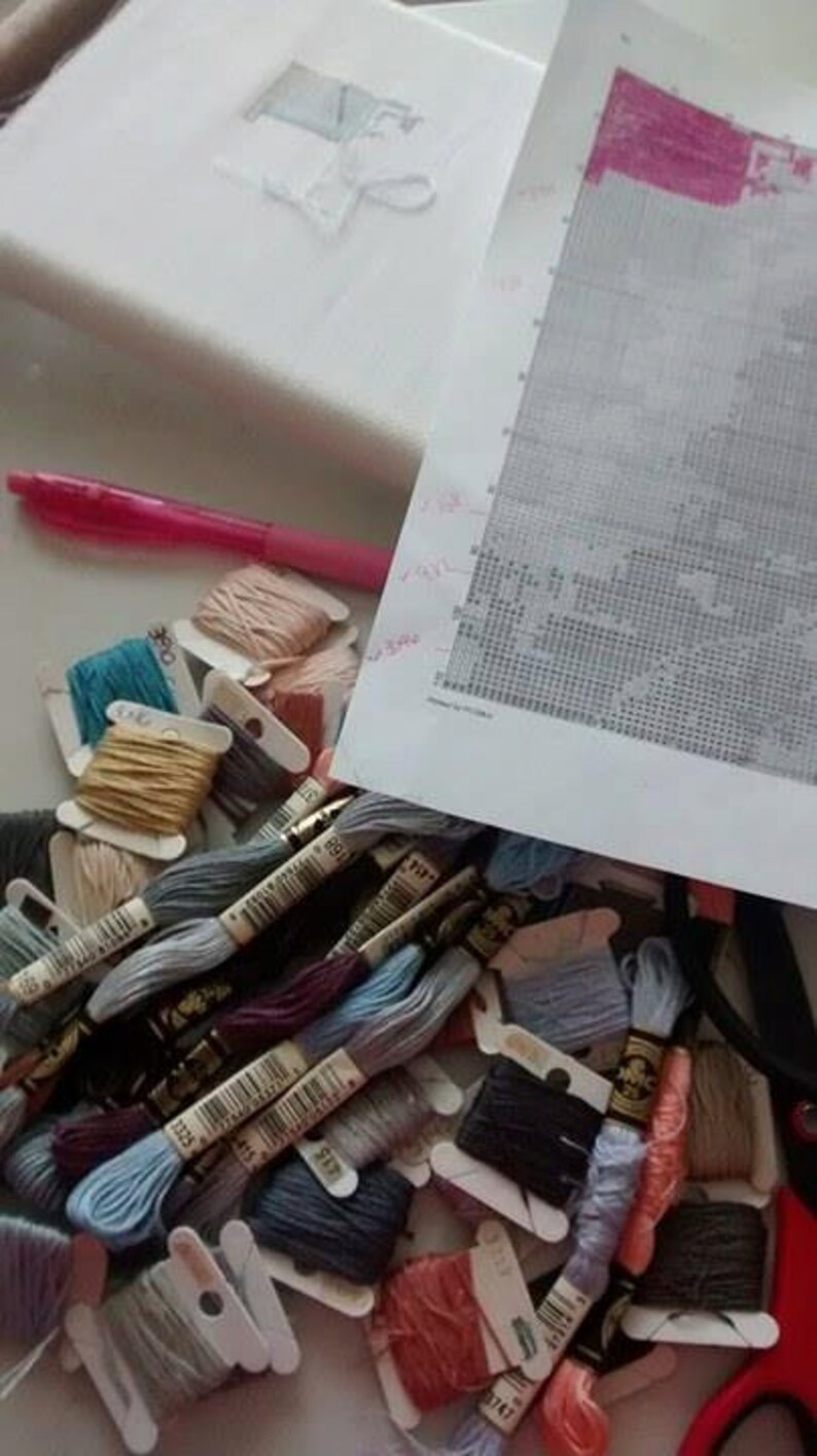 Trippy Green Owl Cross Stitch Printable Needlework Pattern DIY ...