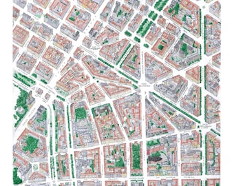 NAVIGLI DISTRICT, MILAN Italy, Custom City Map, City Map Poster ...