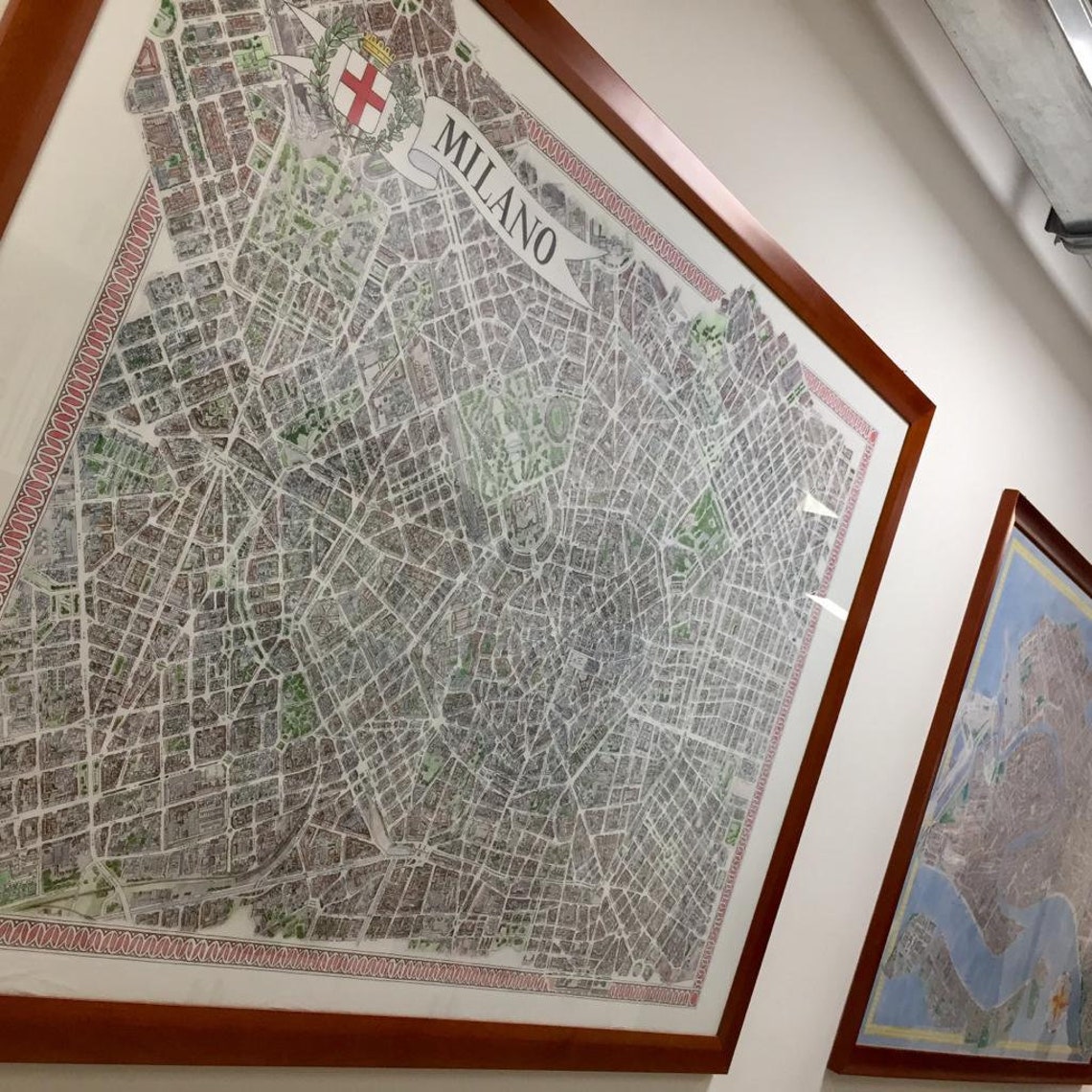 CITY OF MILAN, Italy - Custom City Map, City Map Poster, Personalized ...