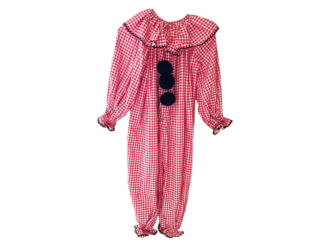 Vintage 70s Clown Costume Kid Child Toddler 2 3 Girl Boy Handmade ...