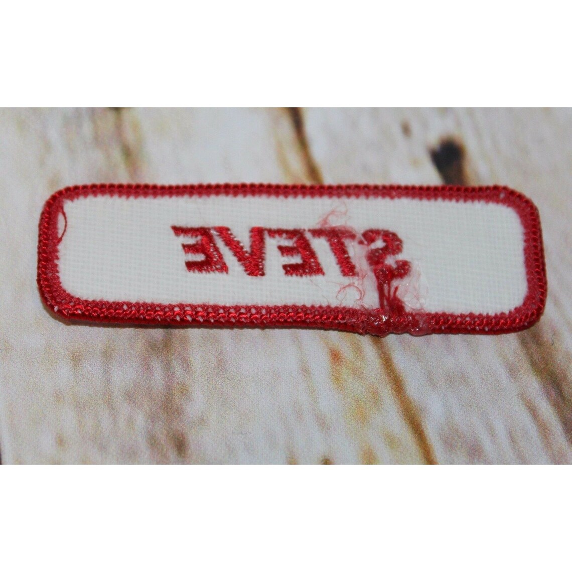 STEVE Personalized Steven Vtg 80s Name Tag Patch Badge Uniform - Etsy UK