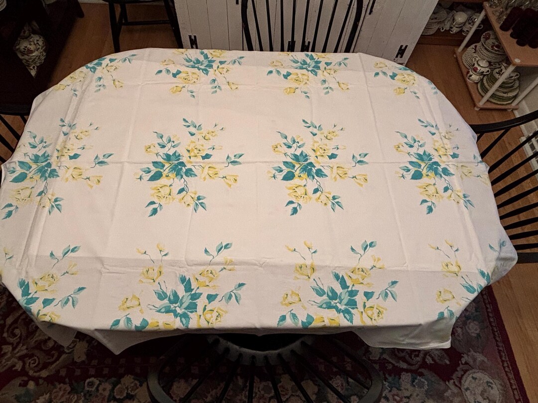 Wilendur Tablecloth Royal Rose Yellow - Etsy