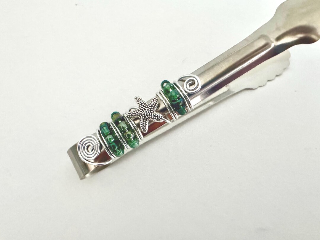 STARFISH Mini Tongs: Beaded Stainless Steel Appetizer Server - Etsy