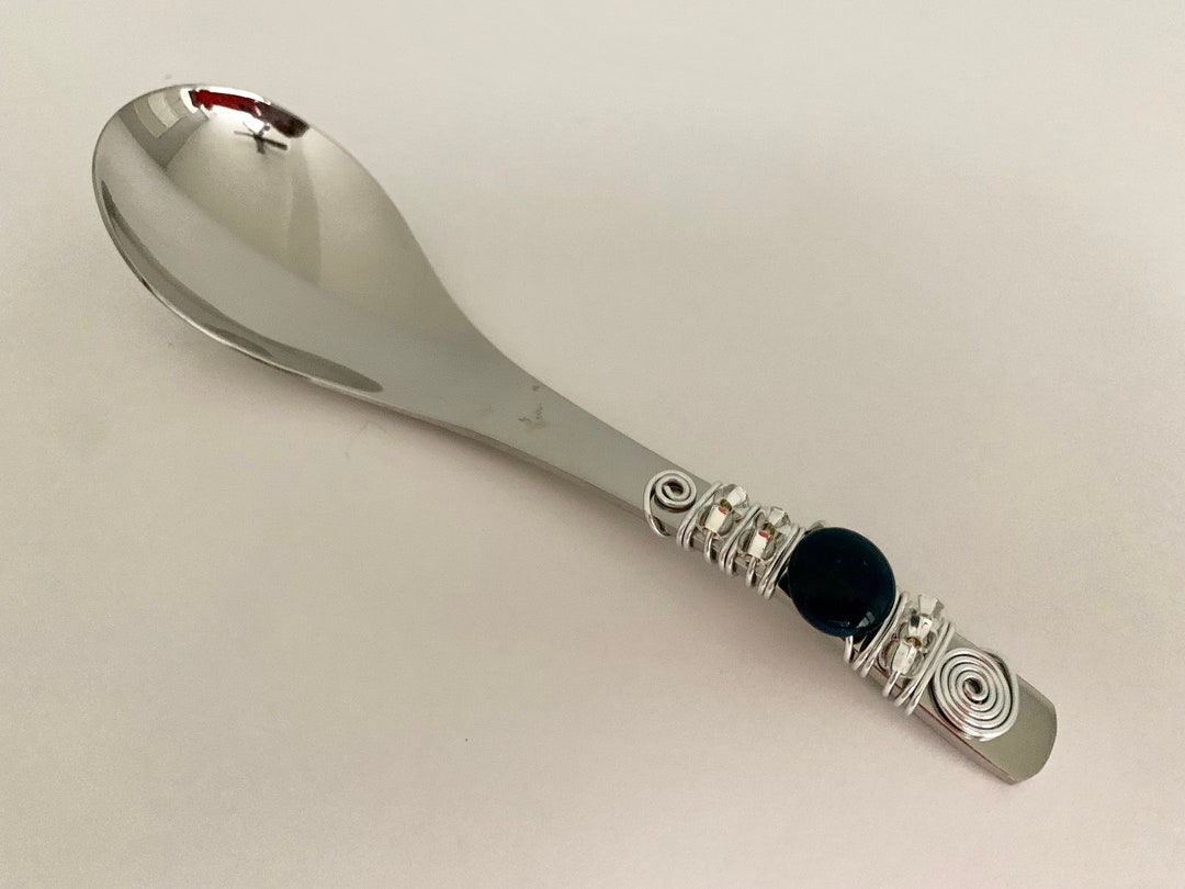 Dark Blue DIP Spoon, CANDY Scoop, NUT Scoop, Large Cereal Spoon ...