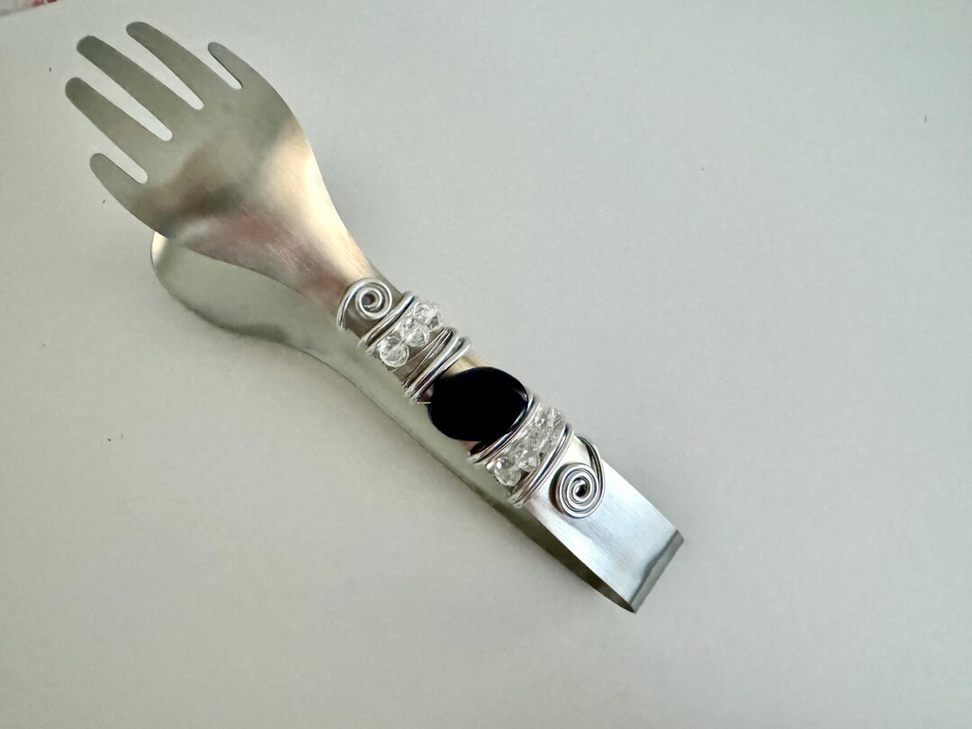 Rich Blue SALAD SERVING TONGS, Perfect for Family Style Dinners ...