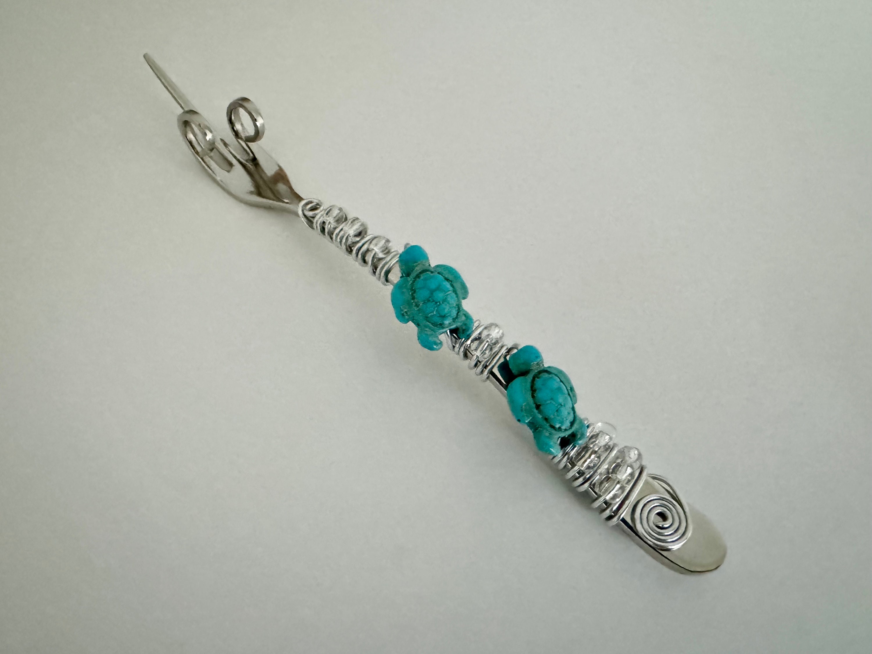 TURTLE ATTITUDE OLIVE or Pickle Fork, Sassy Fork, Charcuterie Fork ...