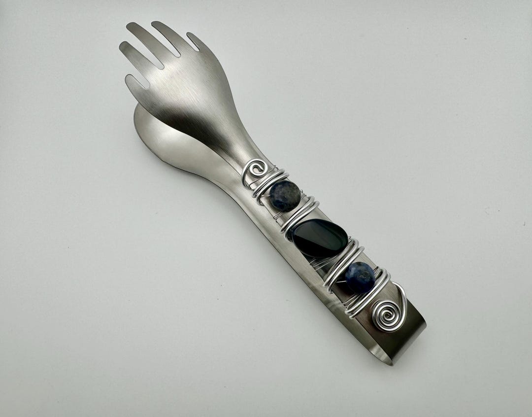 Rich Blue BUFFET TONGS, SALAD Tongs, Pasta Server, Single Hand Tongs ...