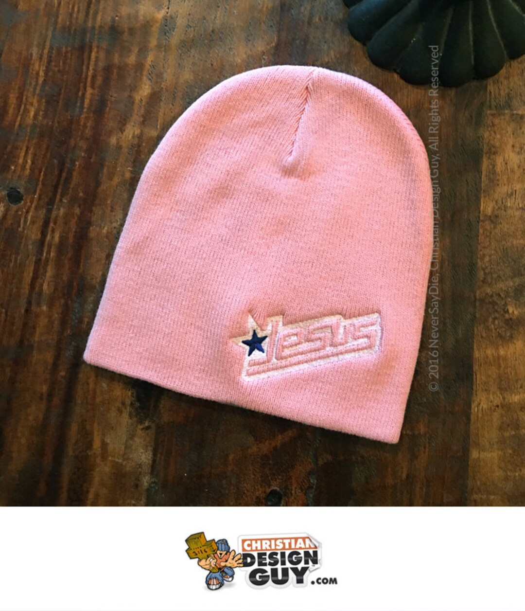 Christian Ladies Jesus Beanie Knit Cap Womens 8 Inch Hat Great ...