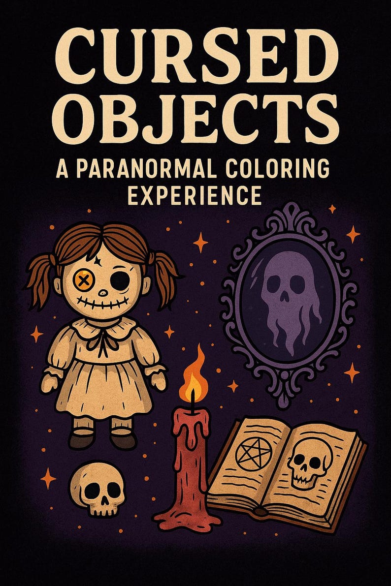 Cursed Objects: A Paranormal Coloring Experience | Creative Art ...