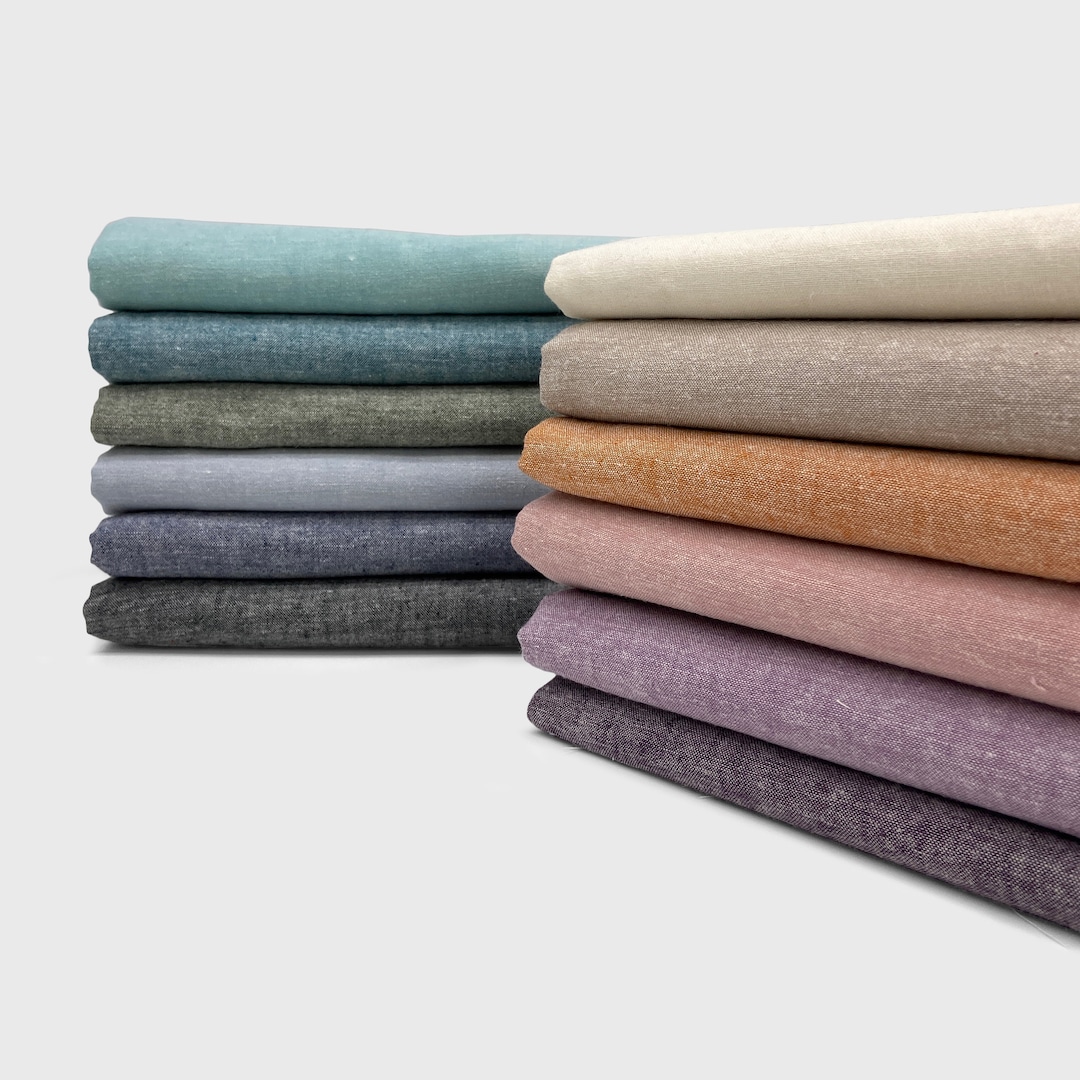 Lightweight Hemp Organic Cotton Fabric Solid by 0.5 Metre, Organic ...
