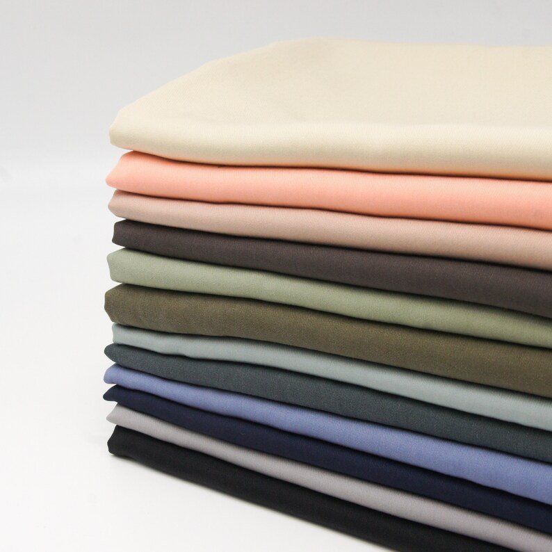 Enzymatic Tencel Lyocell Twill Woven Fabric by 0.5 Metre | Etsy