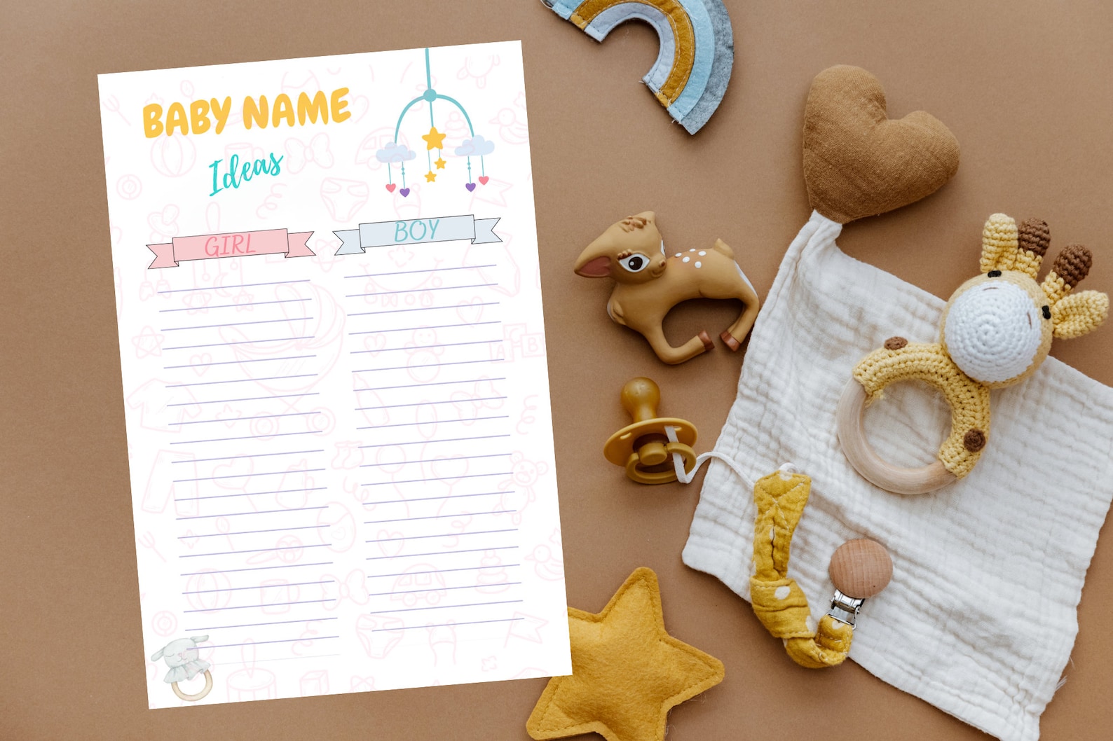 Baby Name Ideas, Baby Shower Name Suggestions, Baby Names, Digital ...