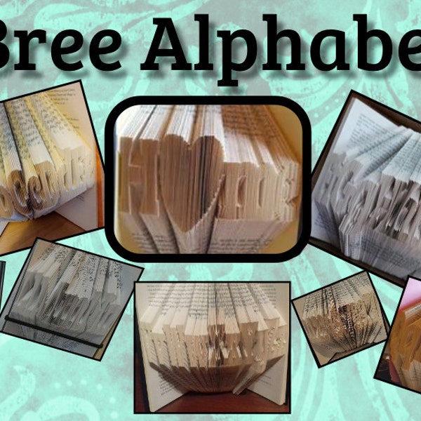 Book Folding Pattern Alphabet - Etsy