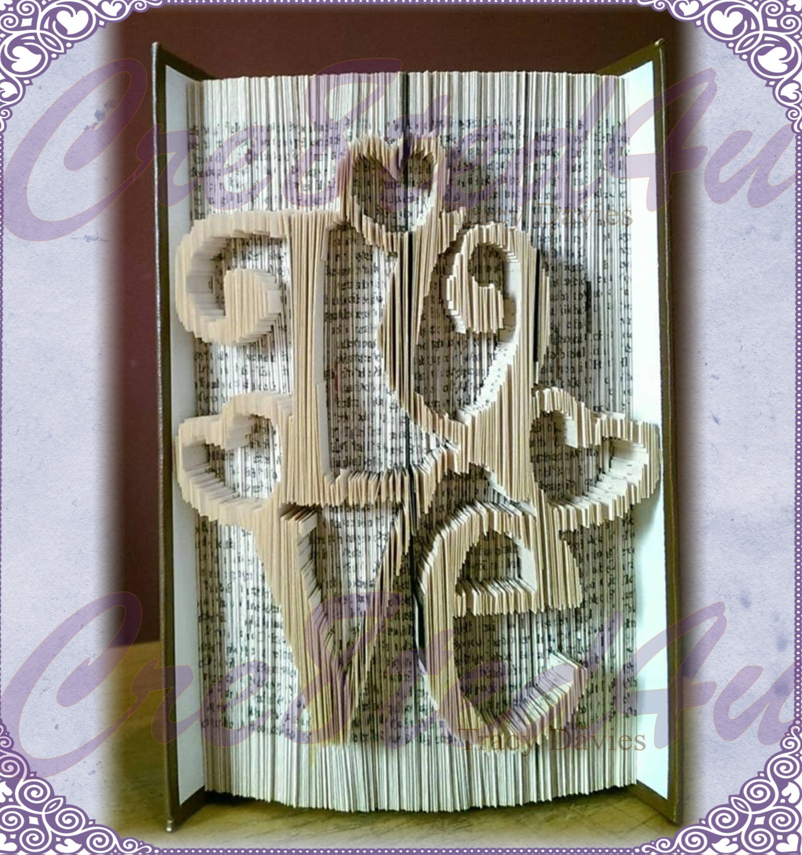 Love Outie Cut and Fold Pattern Perfect Valentines Gift - Etsy UK