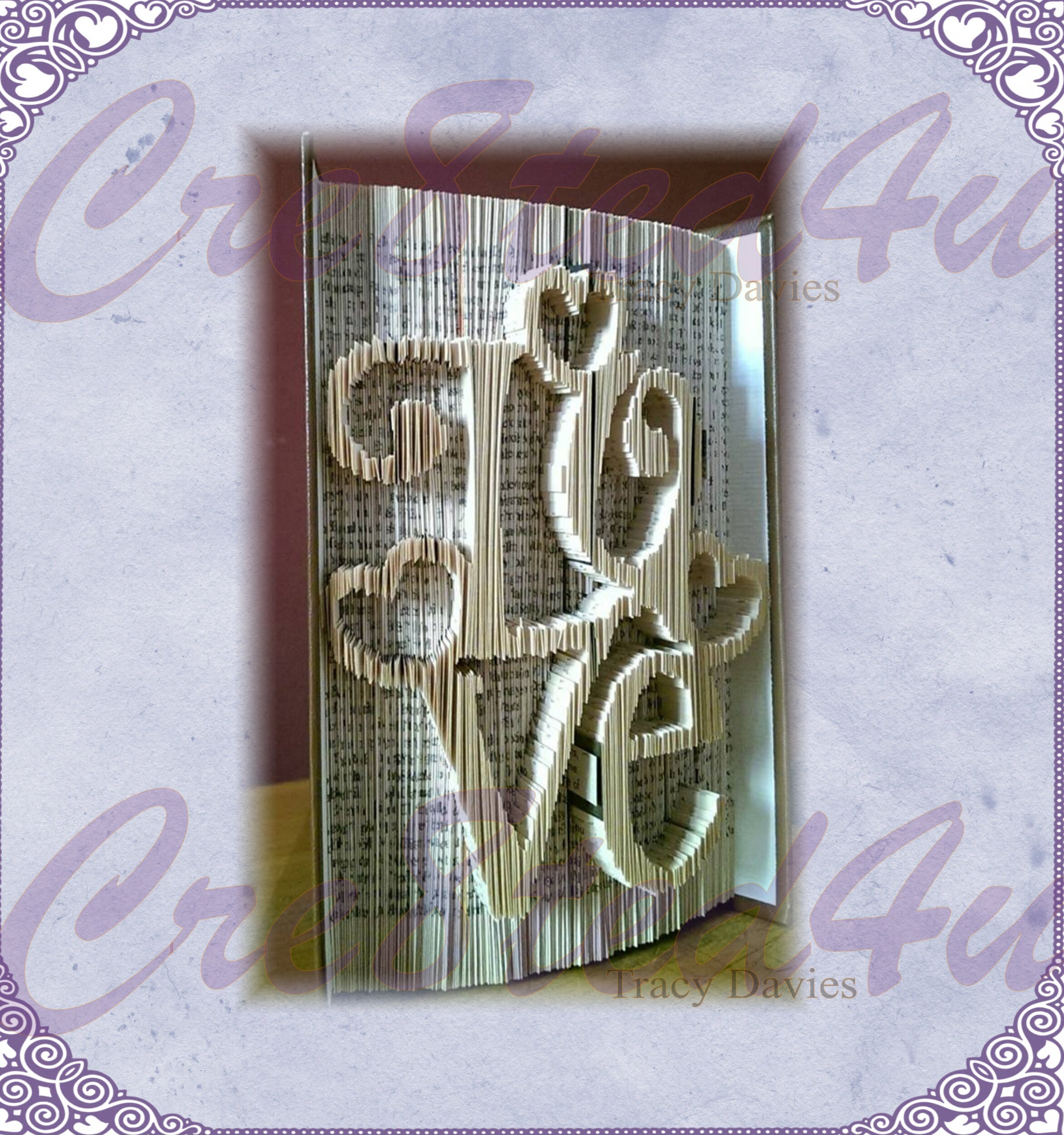 Love Outie Cut and Fold Pattern Perfect Valentines Gift - Etsy UK