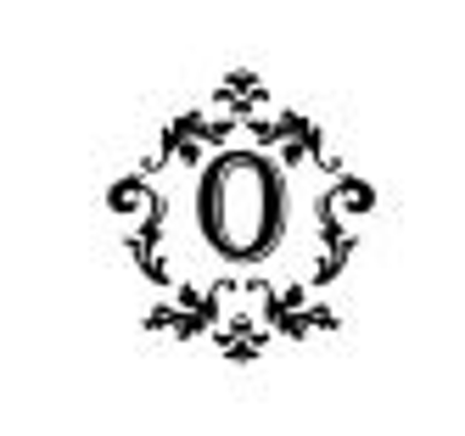 Monogram Style Letter O combi | Etsy