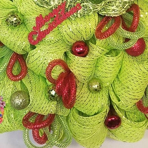 Deco Mesh Lime Green Tree, Deco Mesh Trees, Deco Mesh Christmas Trees ...