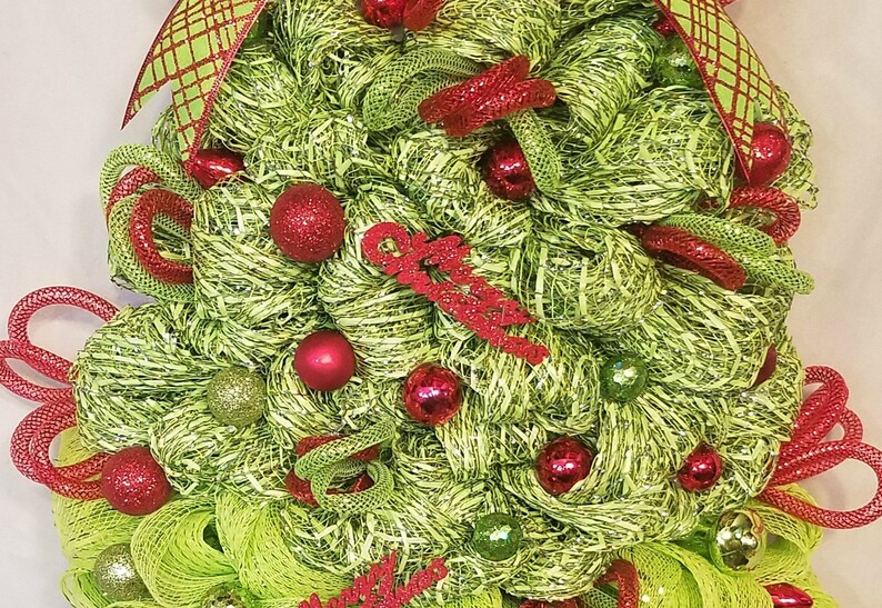 Deco Mesh Lime Green Tree, Deco Mesh Trees, Deco Mesh Christmas Trees ...