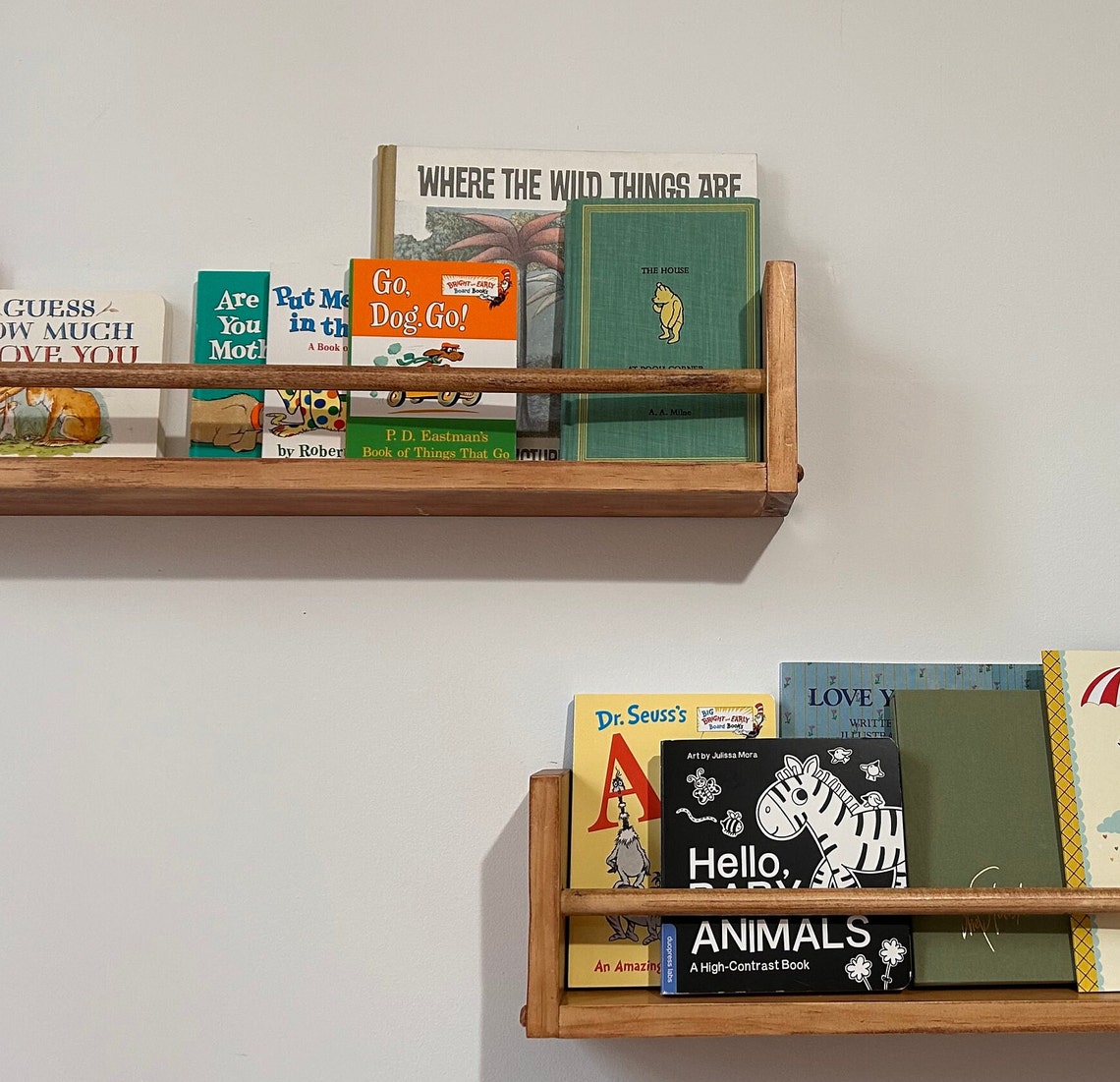 Wooden Floating Bookshelf - Etsy