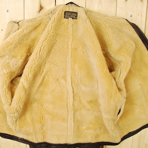 Vintage 1960's/70's Brown US NAVY M444 Leather Flight Jacket ...