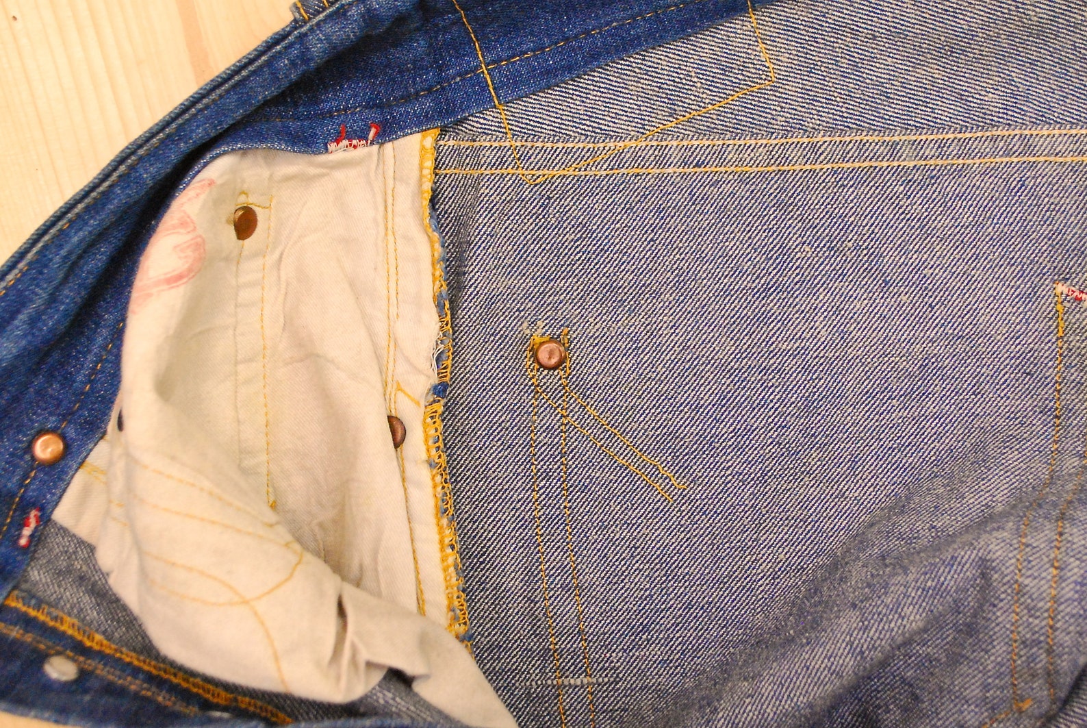 Vintage 1940's/50's GWG Donut Button Denim Jeans / - Etsy