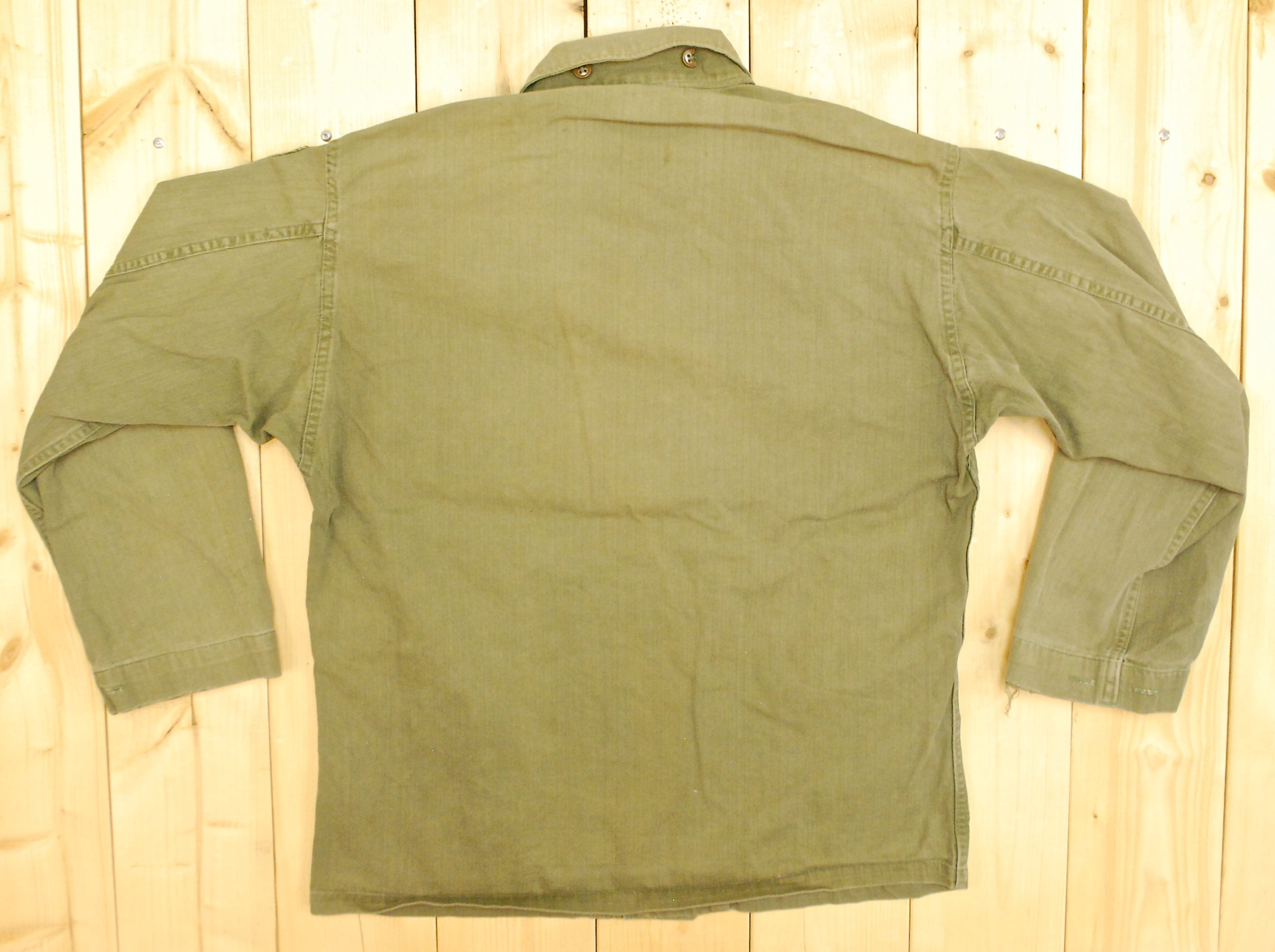 Vintage 1940's WW2 US Army HBT Olive Combat Fatigue Shirt - Etsy