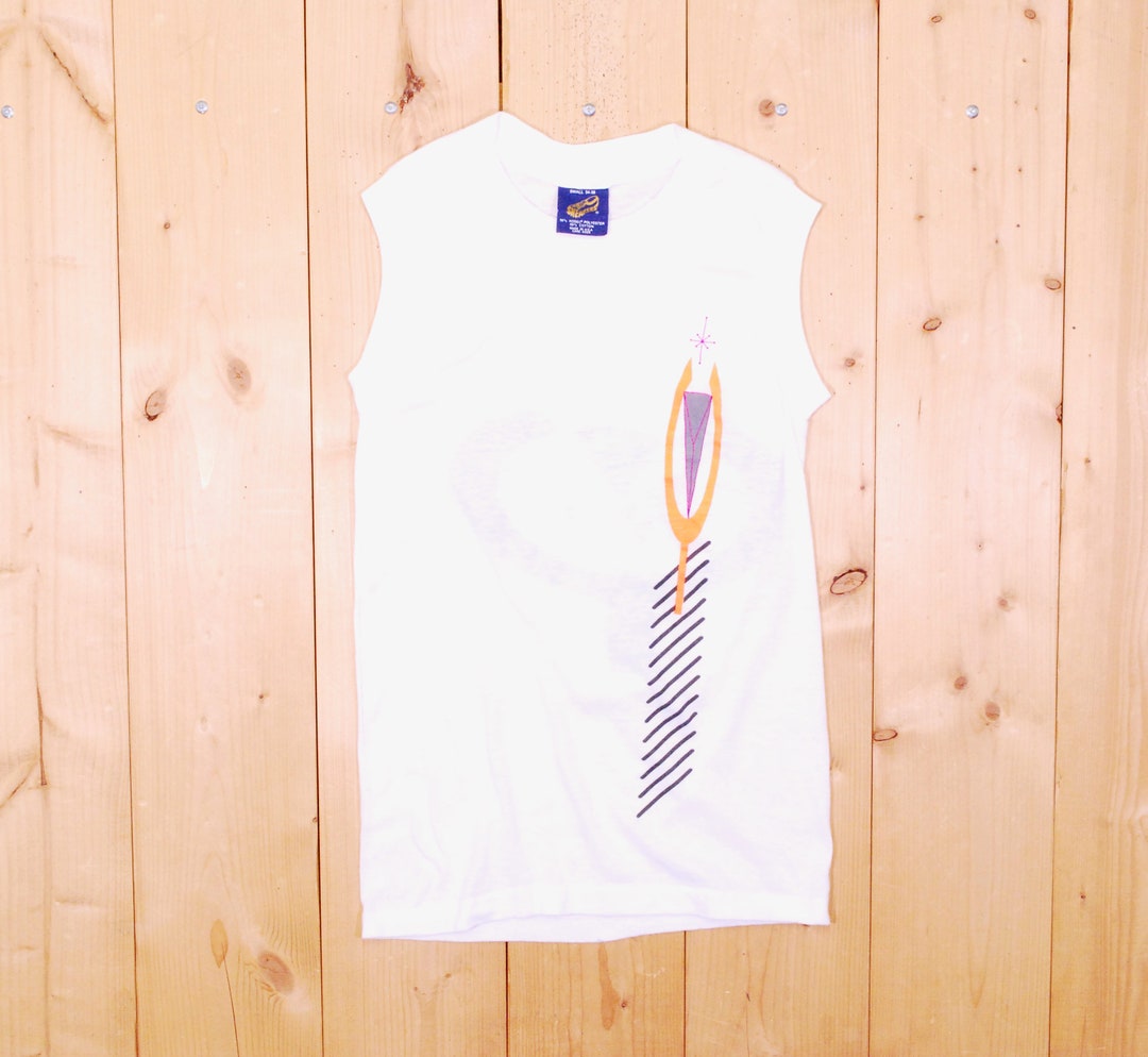 Vintage 1980's YES 90125 Tour Muscle T-shirt / Retro Collectable Rare ...