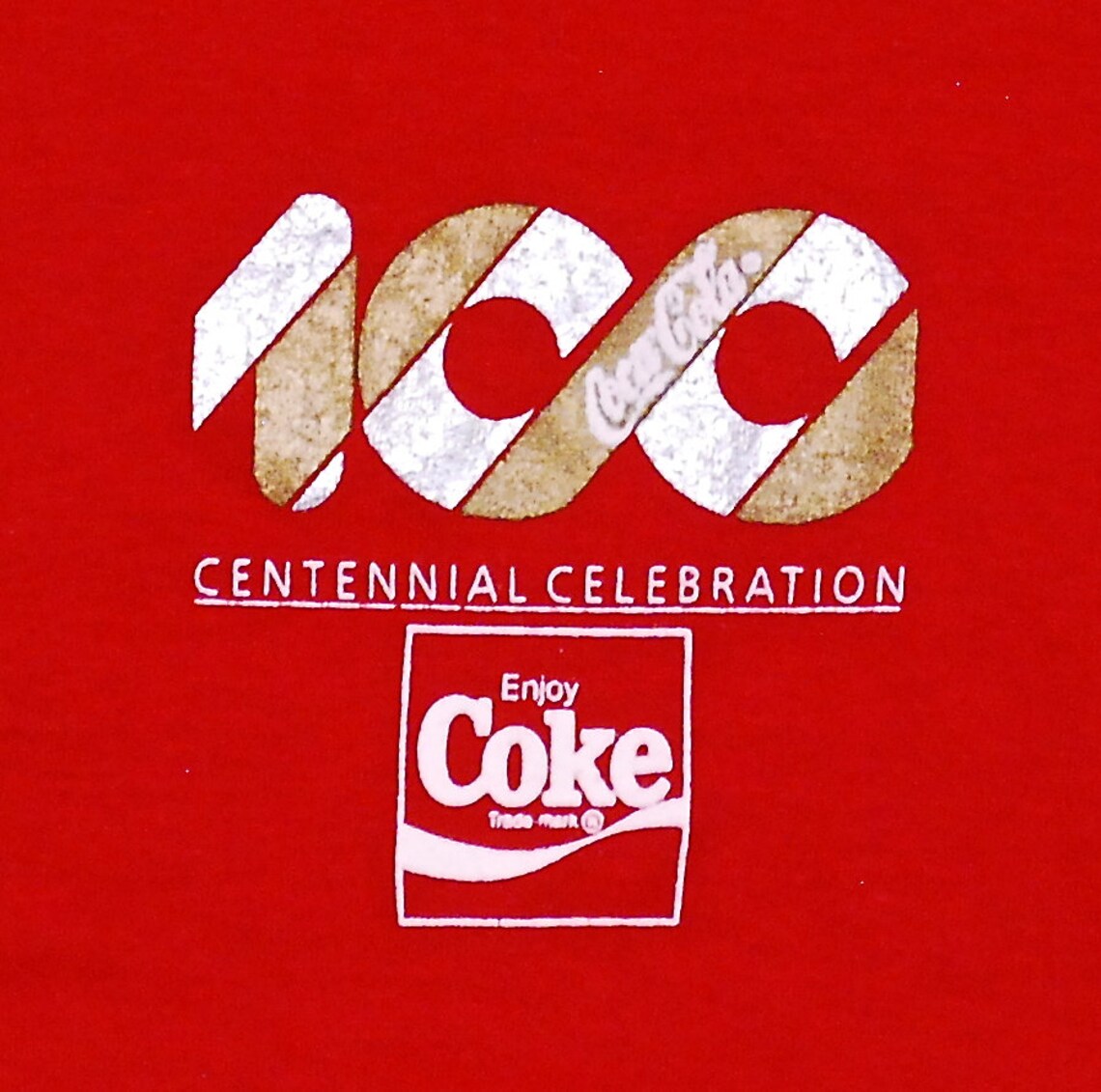 Vintage 1986 Red COKE 100 Year Anniversary T-shirt / Coca Cola - Etsy