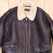 Vintage 1960's/70's Brown US NAVY M444 Leather Flight Jacket ...