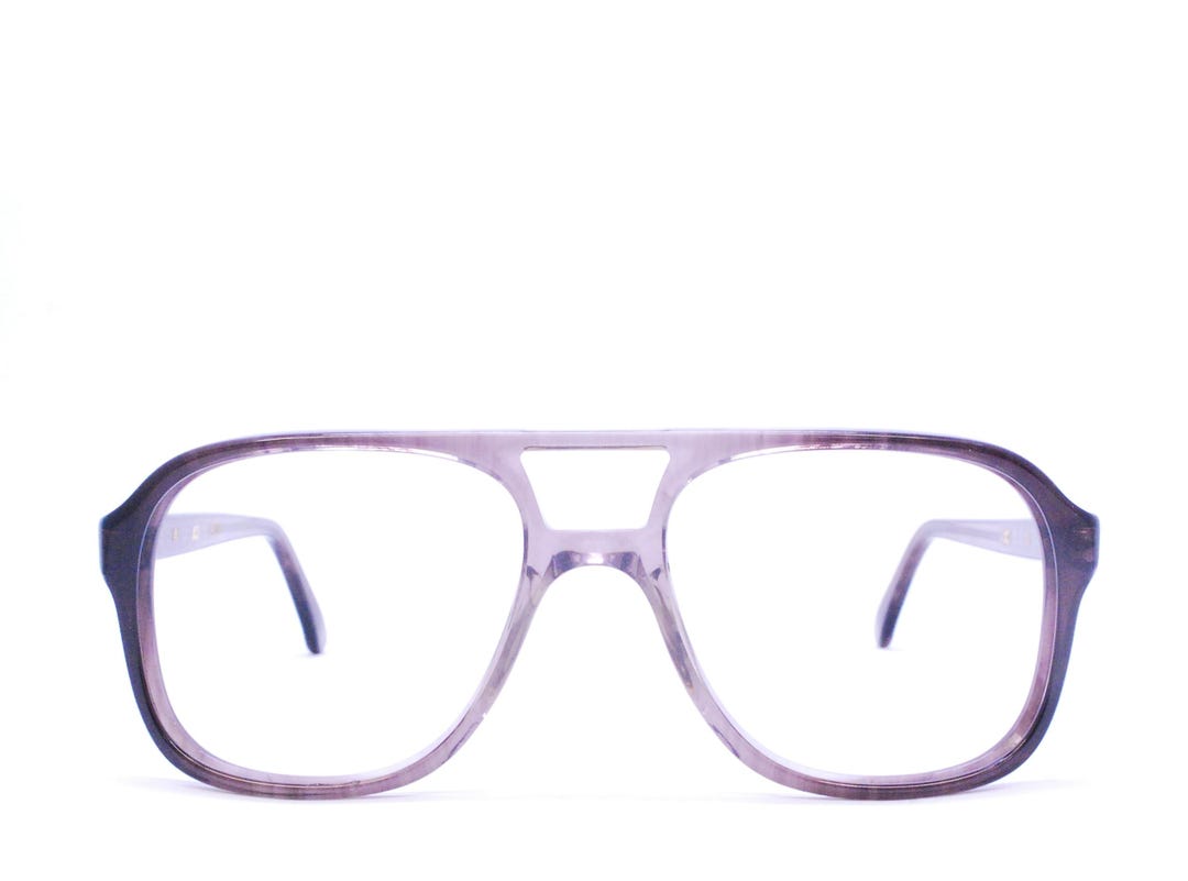 Vintage 1970's Deadstock AMERICAN OPTICAL Grey Aviators Eyeglasses ...