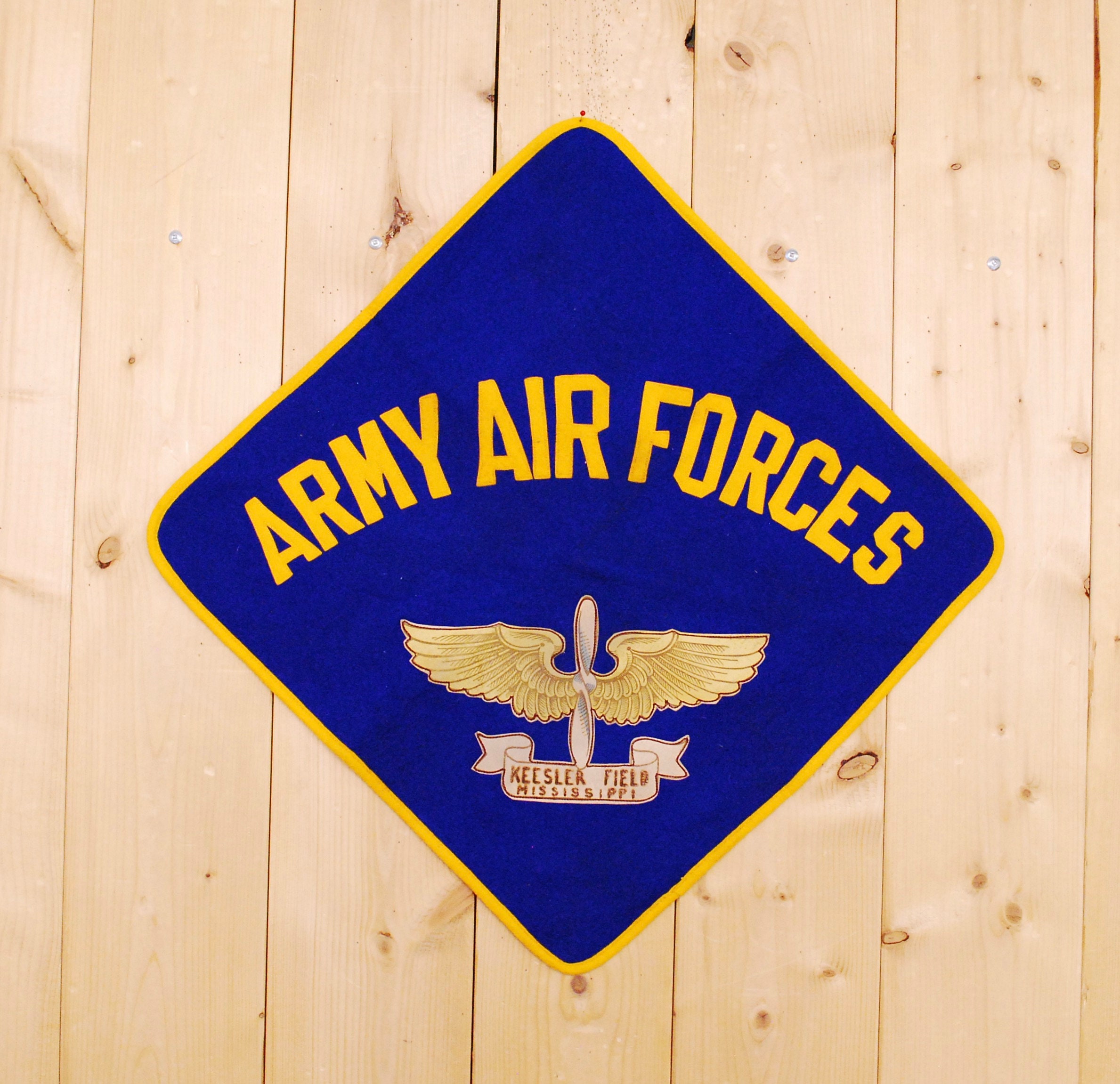 Vintage WW2 Army Air Force Felt Banner / Keesler Field - Etsy